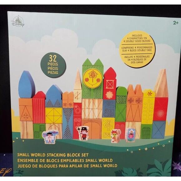 Disney | Other | Disney Parks Its A Small World Stacking Block Set 32 ...